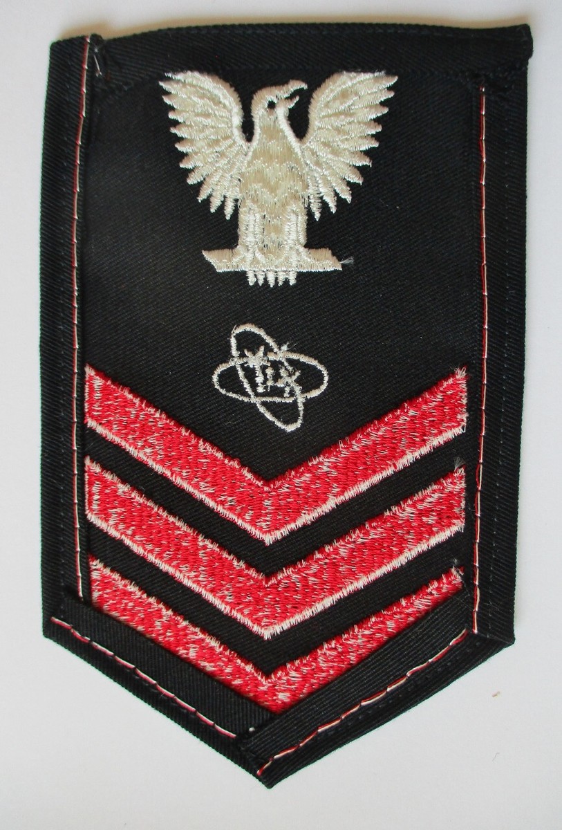 Electronics Technician Insignia Striker (at) Rating Badge On White Cnt