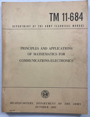 vintage 1961 Applications Mathematics for Communications-Electronics TM ...