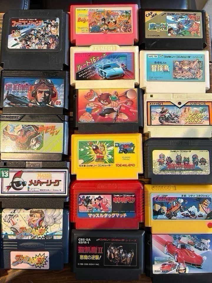 Nintendo Famicom Console + 70 Rare Game Cartridges | eBay