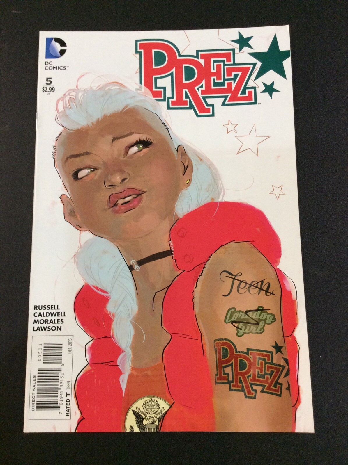 PREZ #1 - 6 Comic Book LOT FULL SERIES BEN CALDWELL ART NEW CHARACTER ...