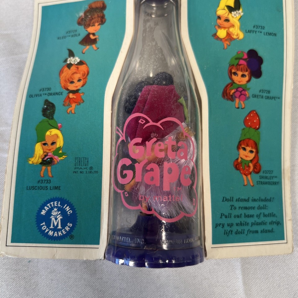 1967 Kola Kiddles Greta Grape *ORIGINAL PACKAGING NEVER OPENED* | eBay
