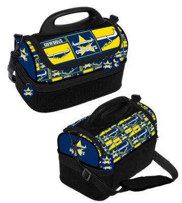 North QLD Queensland Cowboys NRL Insulated School Lunch Box dome Cooler ...