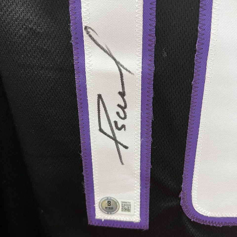 Domantas Sabonis Autographed Sacramento Kings Signed Black Jersey ...