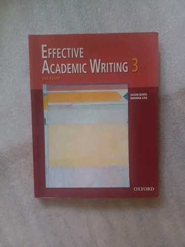 Effective Academic Writing 3 Student Book Rhonda, Davis, Jason Li | eBay