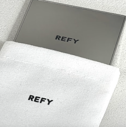 REFY Stainless Steel Compact Mirror With Branded Dust Bag brand new RRP ...
