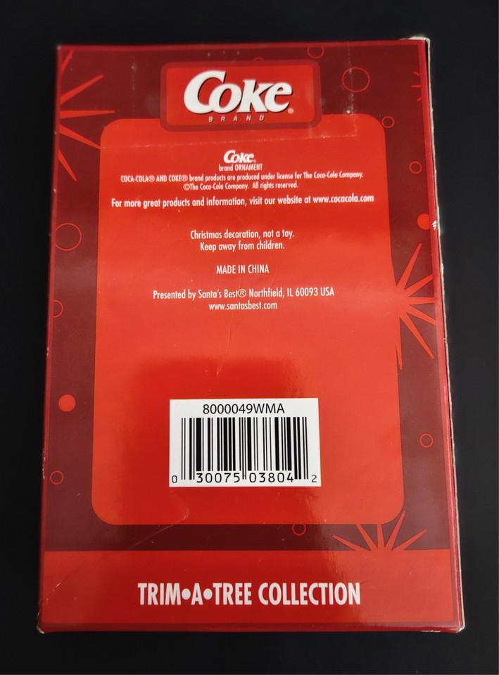 Coca Cola Trim A Tree Collection Christmas Tree Mini Ornaments NIB | eBay