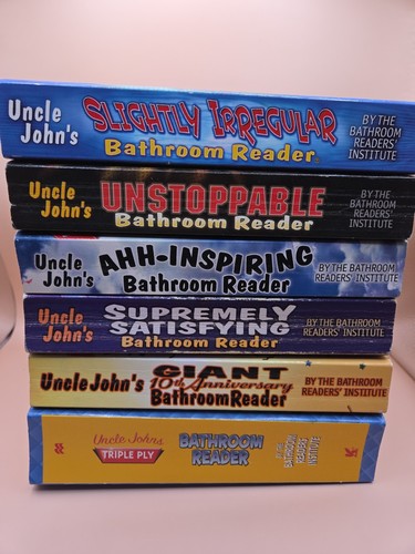 Lot of 6 Uncle John’s Bathroom Reader Books By Bathroom Reader ...
