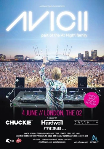 AVICII TRUE LONDON O2 ARENA JUNE 4TH 2012 Poster | eBay