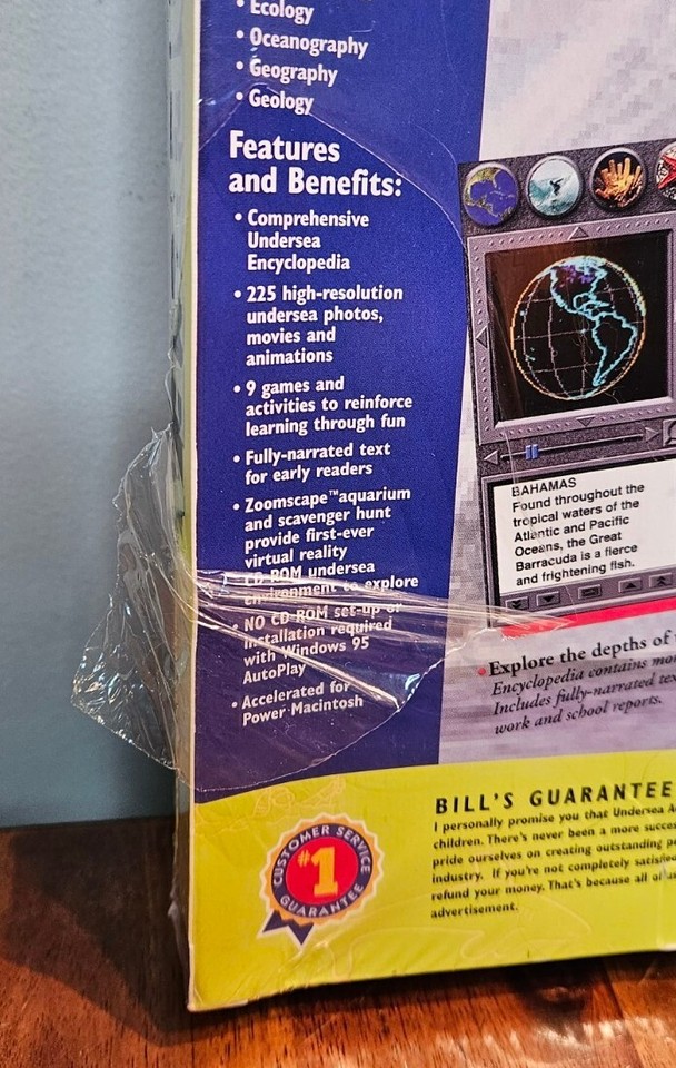 Undersea Adventure PC CD-ROM 1995 Knowledge Adventure 1995 NEW Big Box ...