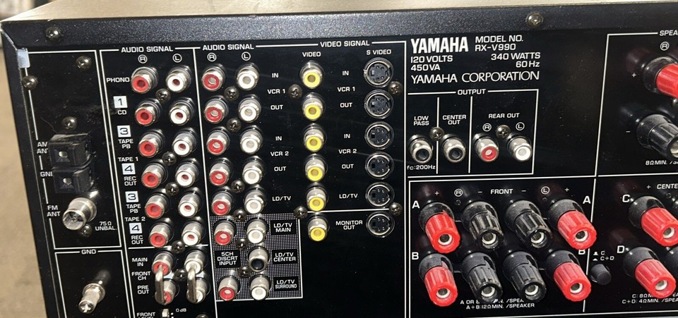 Yamaha Natural Sound Stereo Receiver RX-V990, Dolby Surround Pro Logic ...