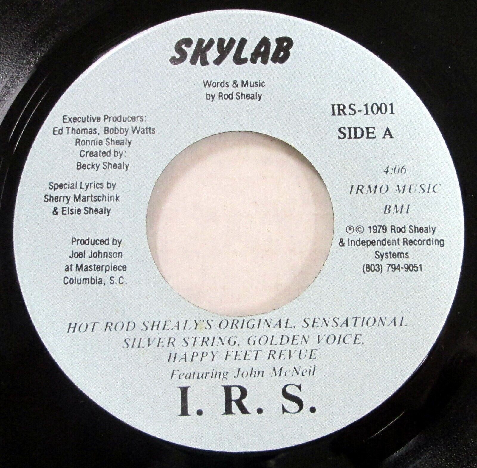 HOT ROD SHEALY'S ORIGINAL.. 45 Skylab Disco NEAR MINT on I.R.S. soul ...