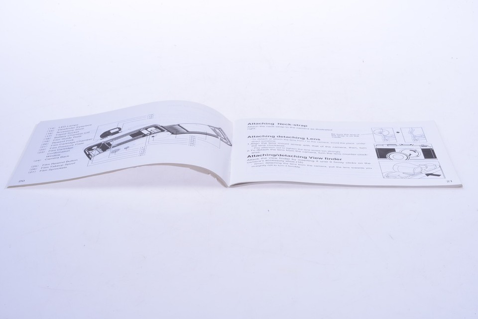 VOIGTLANDER BESSA-L CAMERA ORIGINAL INSTRUCTIONS MANUAL ENG, GER, SP ...