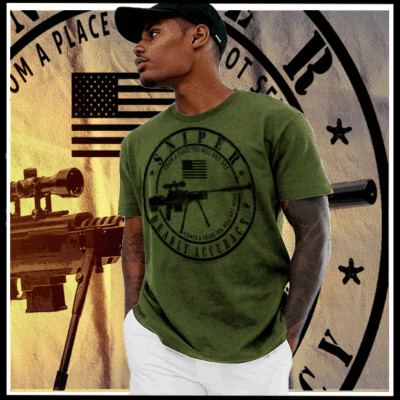 Military Sniper T-Shirt Tactical Assault Specialist Marksman Combat T ...