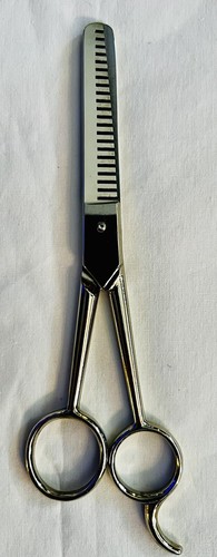 Vintage Silver Forged Steel Hair Thinning Barber Shears Scissors - Made ...