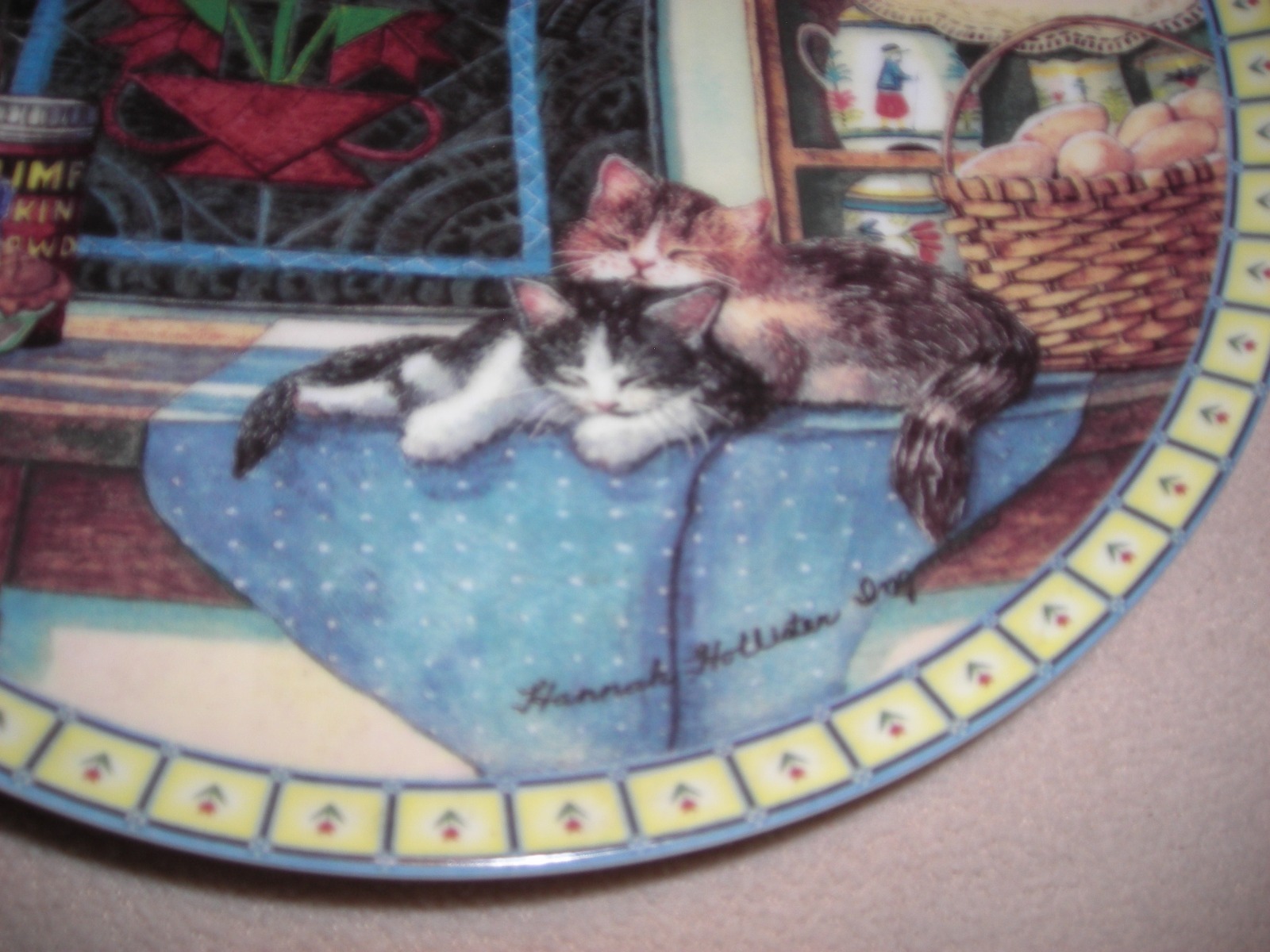 Lazy Morning Cozy Country Corners Cat Kitten HANNAH HOLLISTER INGMIRE ...