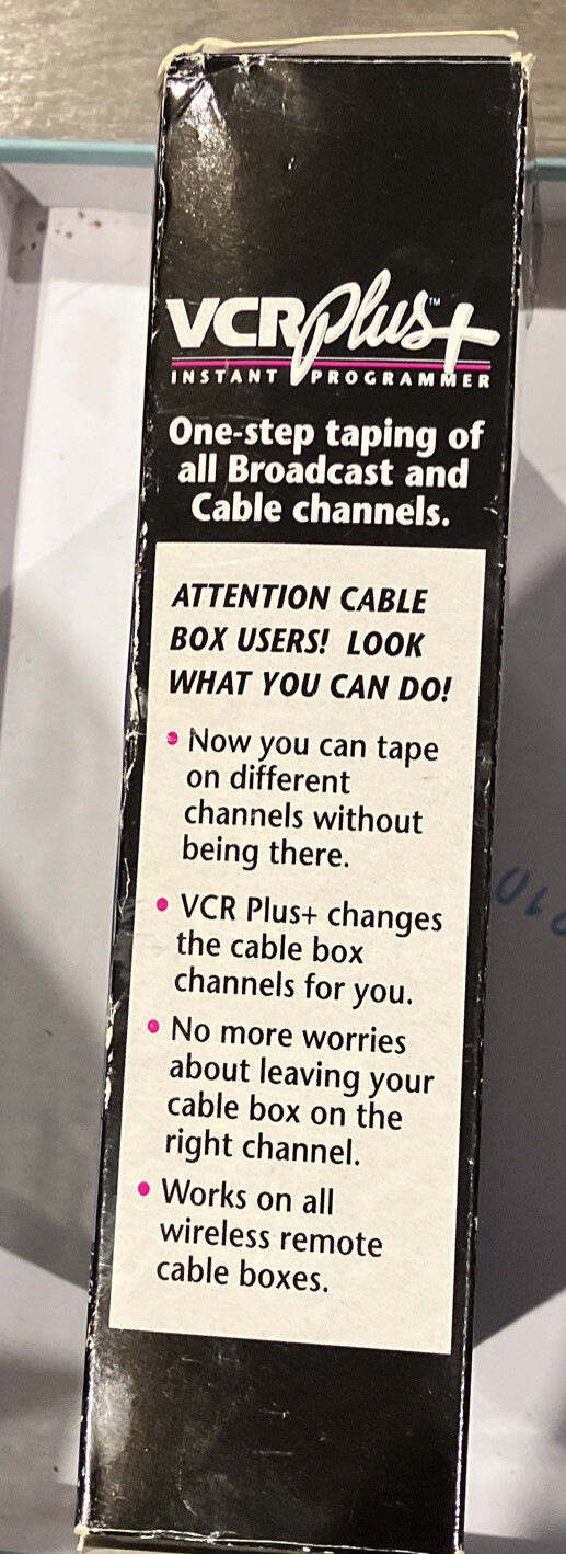 VCR Plus Instant Programmer Gemstar Geo 5 AJ 8 722036010609 Model VIP ...