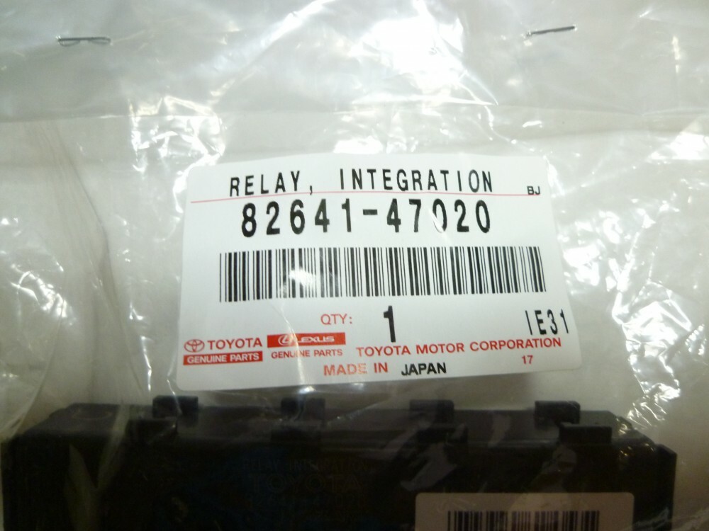TOYOTA Genuine RELAY, INTEGRATION NO.1 82641-47020 F/S | eBay