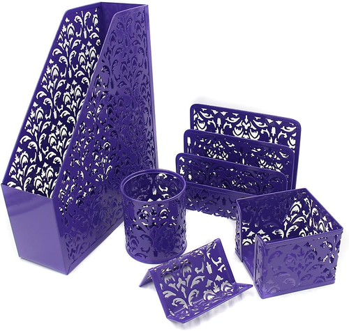 Desk Organizers and Accessories 5 Pieces Office Supplies Set - Vertical ...