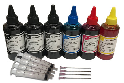 Black & Color Ink Refill Kit 600ml for Canon PG-540XL CL-541XL for ...