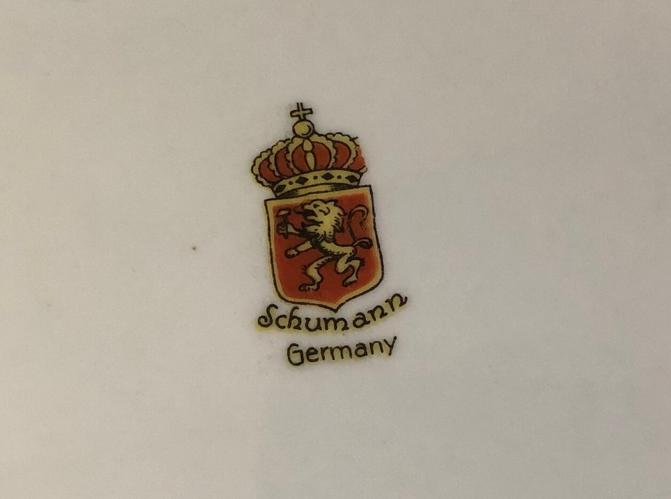 Set Of 2 Vintage Schumann Germany Porcelain Plates Reticulated Various ...