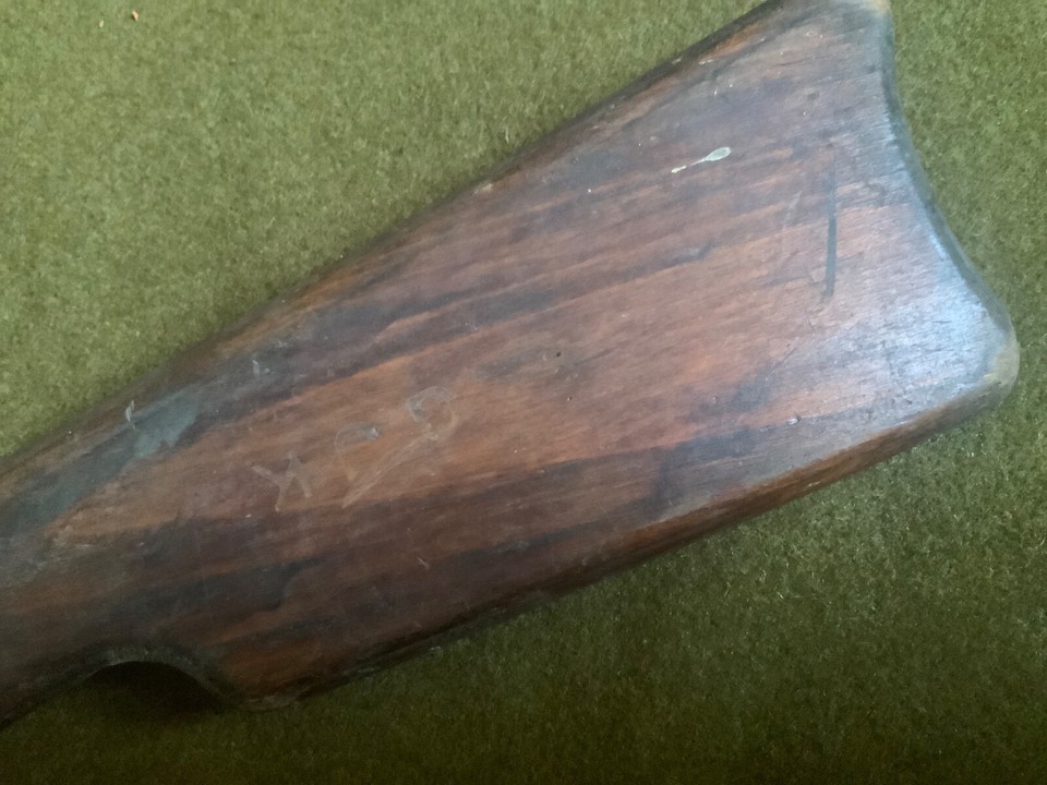 Vintage American Folk Art Handmade Wooden Kids Toy Rifle Gun Toy ...