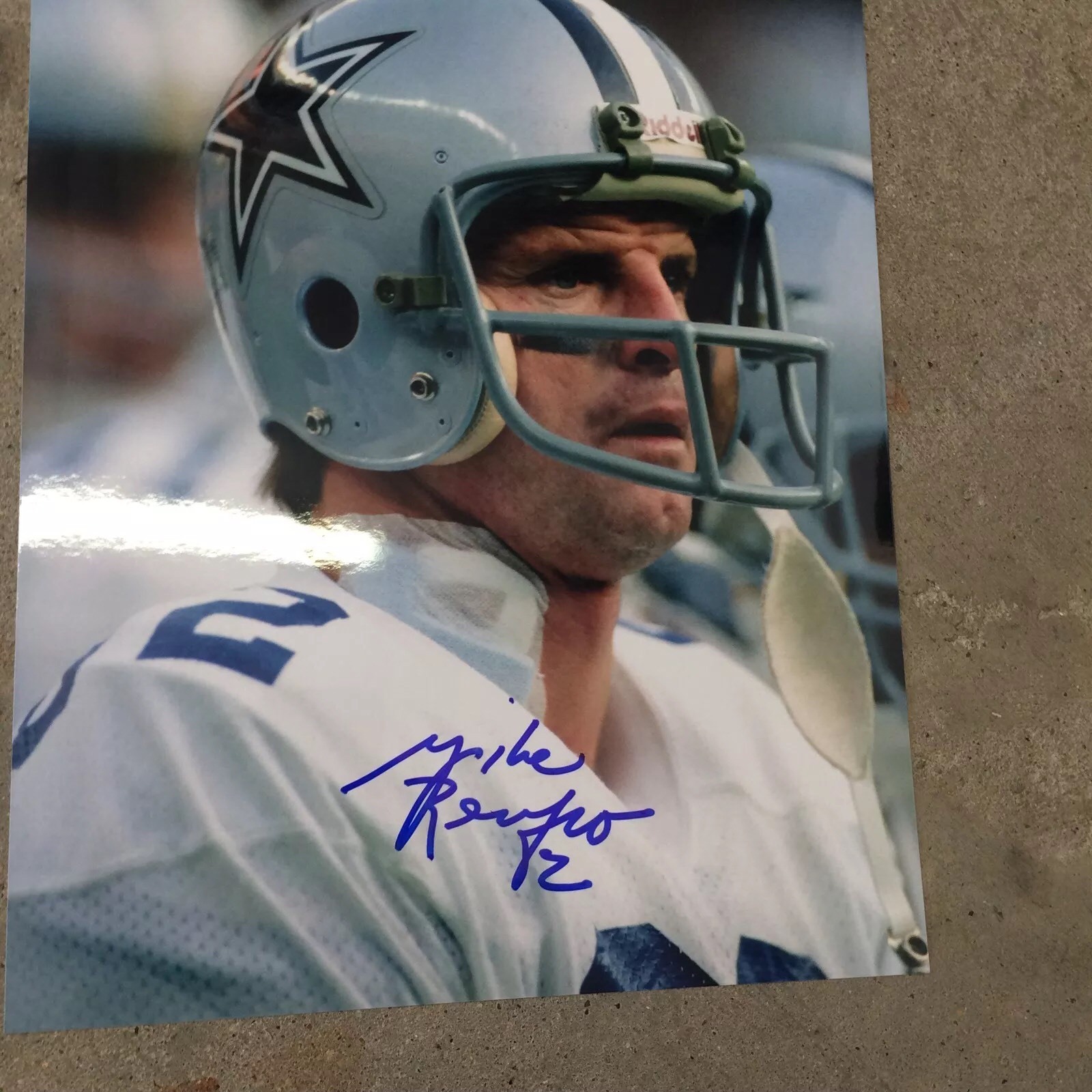 MIKE RENFRO Dallas Cowboys ACTION SIGNED 8x10 Gameday Holo | eBay