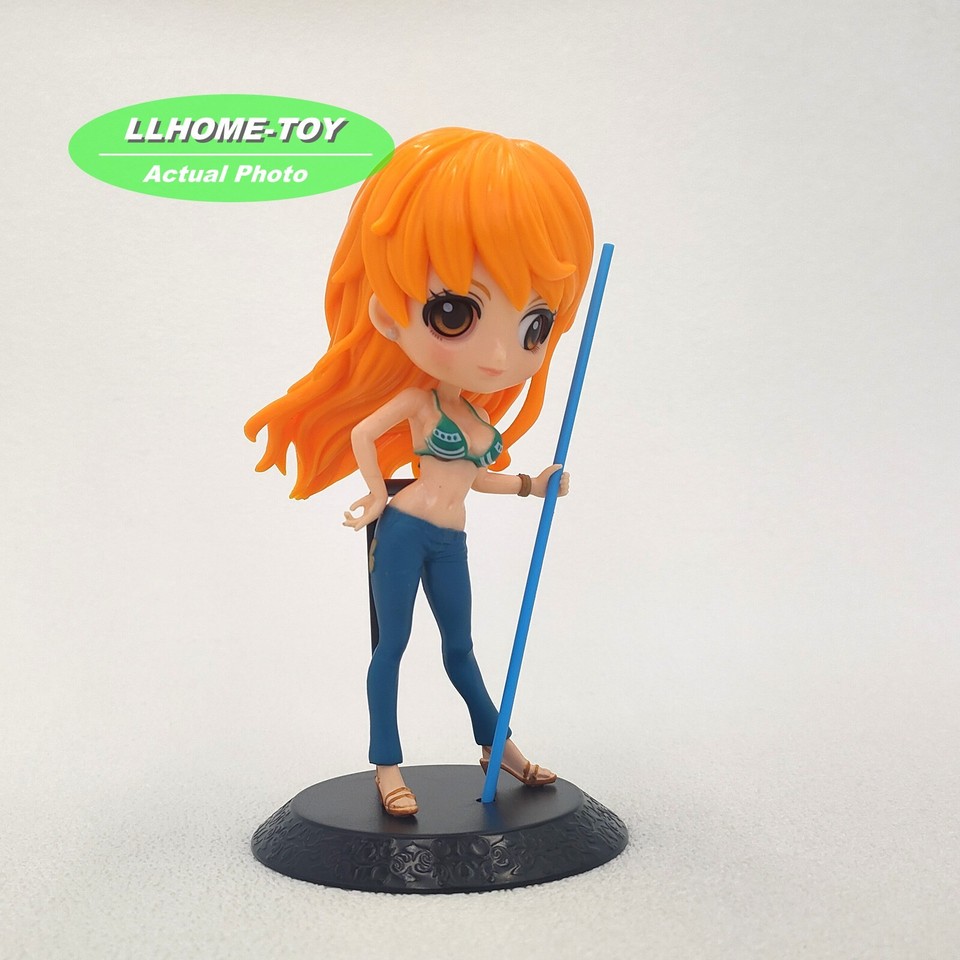 Anime OP Nami stand Big Eye Cute Girl PVC Figures Toy gift cake desk ...