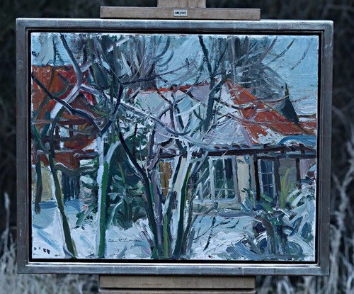 Bruno Muller-Linow (1909-1997) - Bevensen IN Winter (1981) ,Original ...