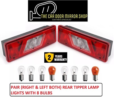 FITS FORD TRANSIT MK8 2014-2022 UK PAIR TIPPER CAB PICKUP REAR TAIL ...