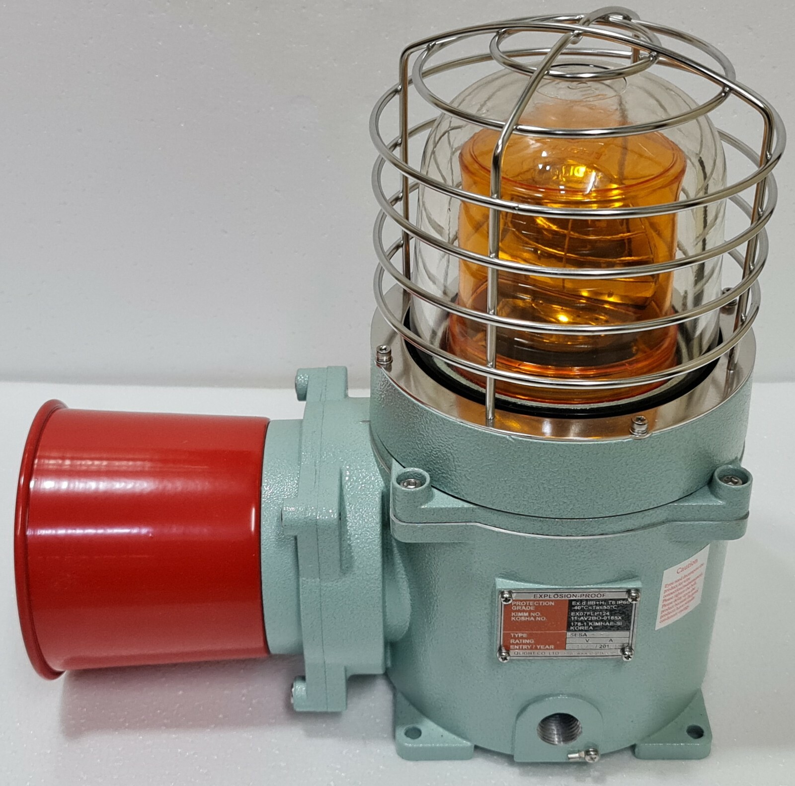 Q-LIGHT SESA-WS SIGNAL LIGHT AND ELECTRIC HORN 24V EXPLOSION PROOF | eBay