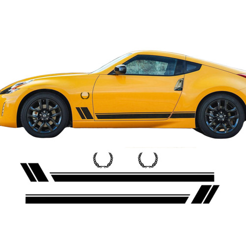2 PCS Graphic Side Door Car Sticker For Nissan 370Z Nismo Decal Racing ...