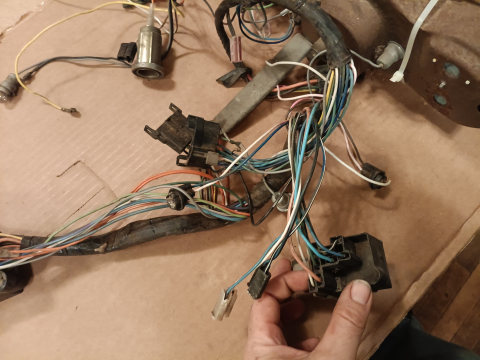 66 GTO dash wiring harness speedometer cluster rally clock fuse box ...