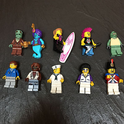 LEGO MINIFIGURE DJ SAILOR WEREWOLF PUNK ROCKER SURFER GENIE AIRPORT ...