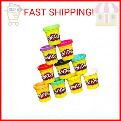 Play-Doh Modeling Compound 10-Pack Case of Assorted Colors, Non-Toxic 2 ...