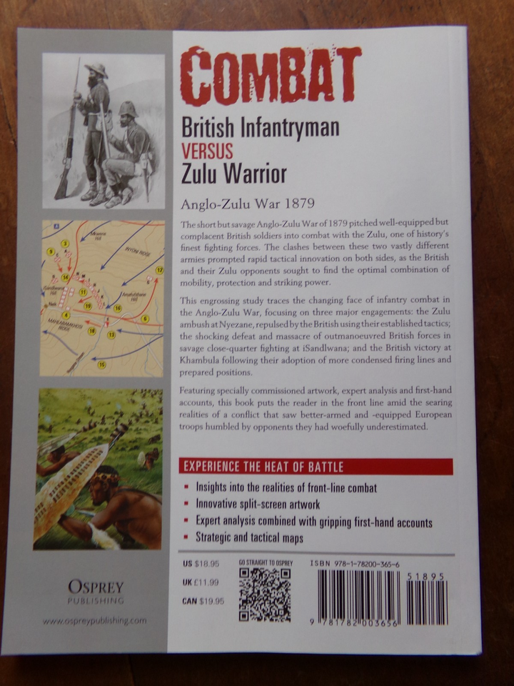 BRITISH INFANTRYMAN Vs. ZULU WARRIOR, 1879, Osprey Combat #3, New | eBay
