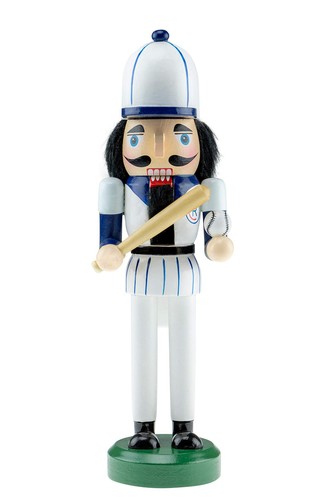 Clever Creations Baseball Player 10 Inch Traditional Wooden Nutcracker ...