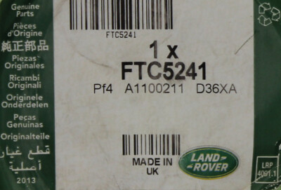 Genuine Land Rover Washer Part Number - FTC5241 | eBay
