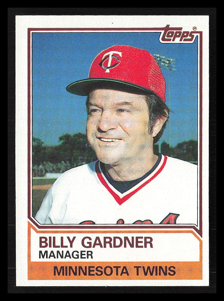 Billy Gardner 1983 Topps #11 Minnesota Twins | eBay