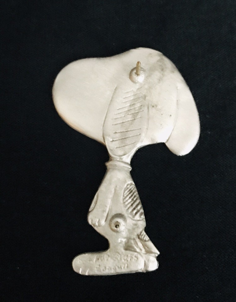 Pewter SNOOPY Charlie Brown Peanuts Dog Silver Metal Figurine Jacket ...