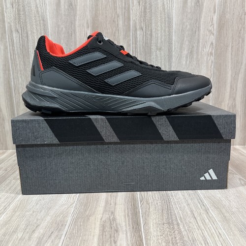 adidas Tracefinder Trail Running Shoes BlackLava Red Mens terrex IF0554 ...