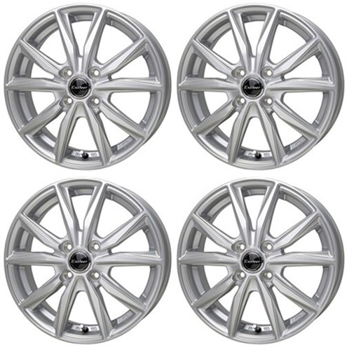 4x Exsteer ST 15x5.5 +45 4x100 SL Silver Light Track Rims Kei Tora ...