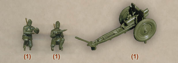 Zvezda 1/72 6145 WWII Soviet 76mm Infantry Gun with Crew (2 Figures) | eBay