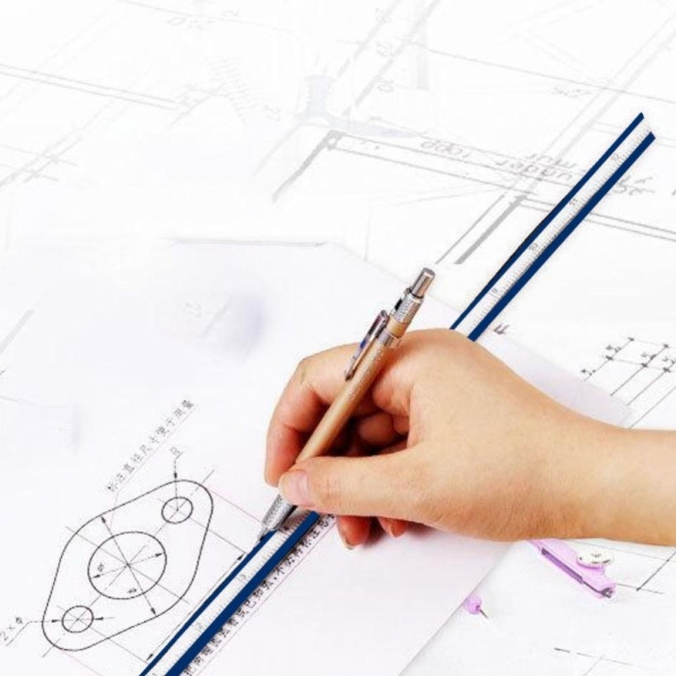 Flexible Curve Ruler 12 Inch Bendable Curve Template Double Side Scale ...