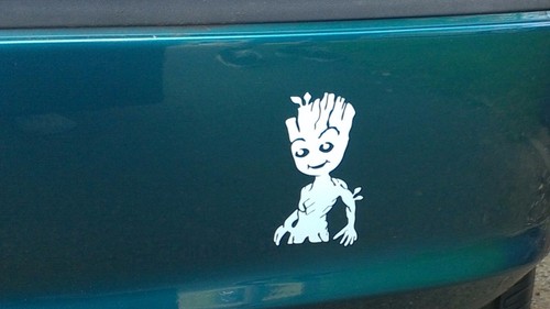 Funny Baby Groot Guardians of the Galaxy Inspired Car Bumper Window ...
