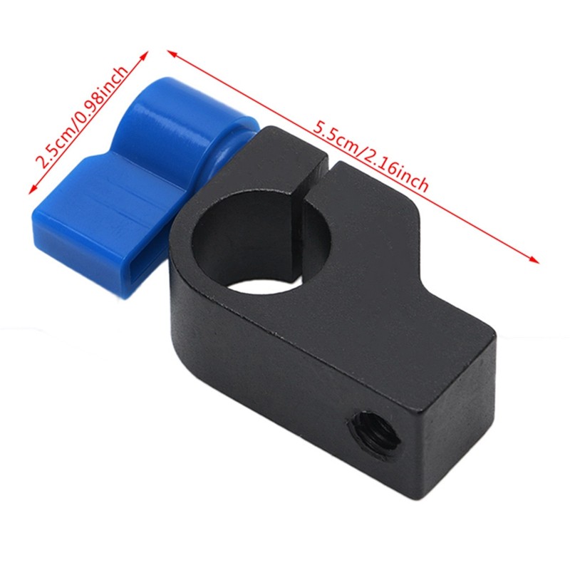 15mm Rod Clamp Holder "1/4" Thread DSLR Camera Rig Rail Support System ...