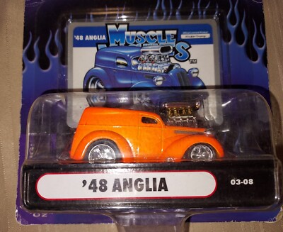 1948 ANGLIA PANEL DELIVERY ORANGE MUSCLE MACHINES 1/64 NEW IN PACKAGE ...