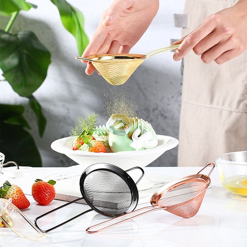 1xStainless Steel Mesh Conical Cocktail Filter Sieve for Removing Juice ...