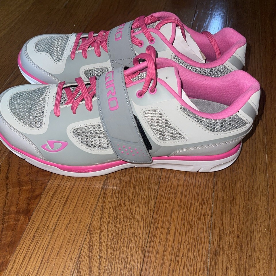 NEW! Giro Whynd Cycling Shoes Grey Pink Lace Strap Women's Size 9 | eBay