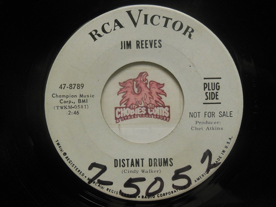 Promo! Jim Reeves – Distant Drums / Old Tige, 45 RPM VG+ (EE) | eBay