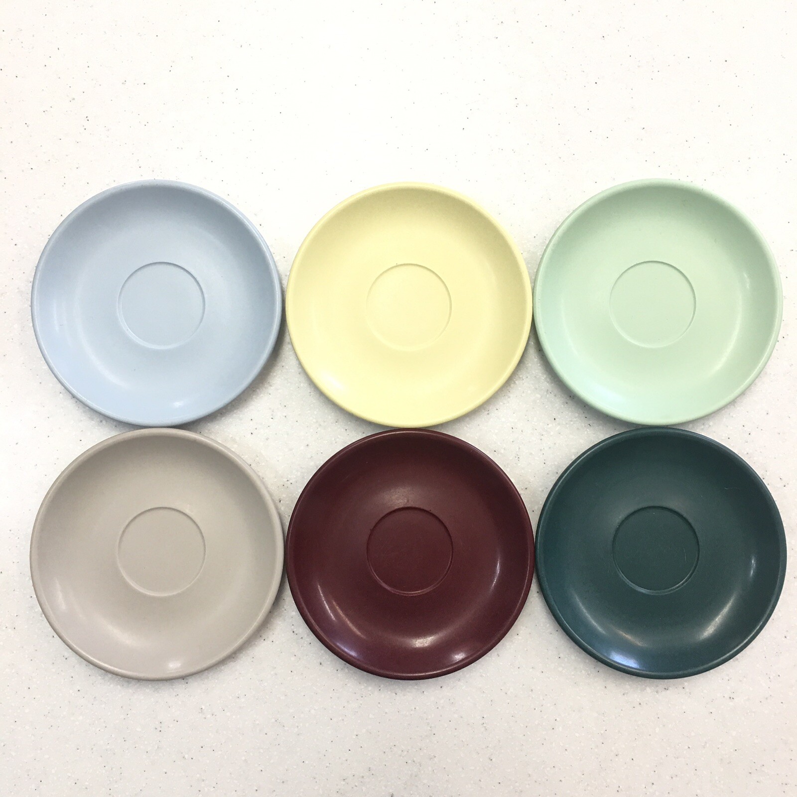 Boonton Ware Melmac Melamine 6 Coffee Tea Cup Saucer Set 201 202 USA ...